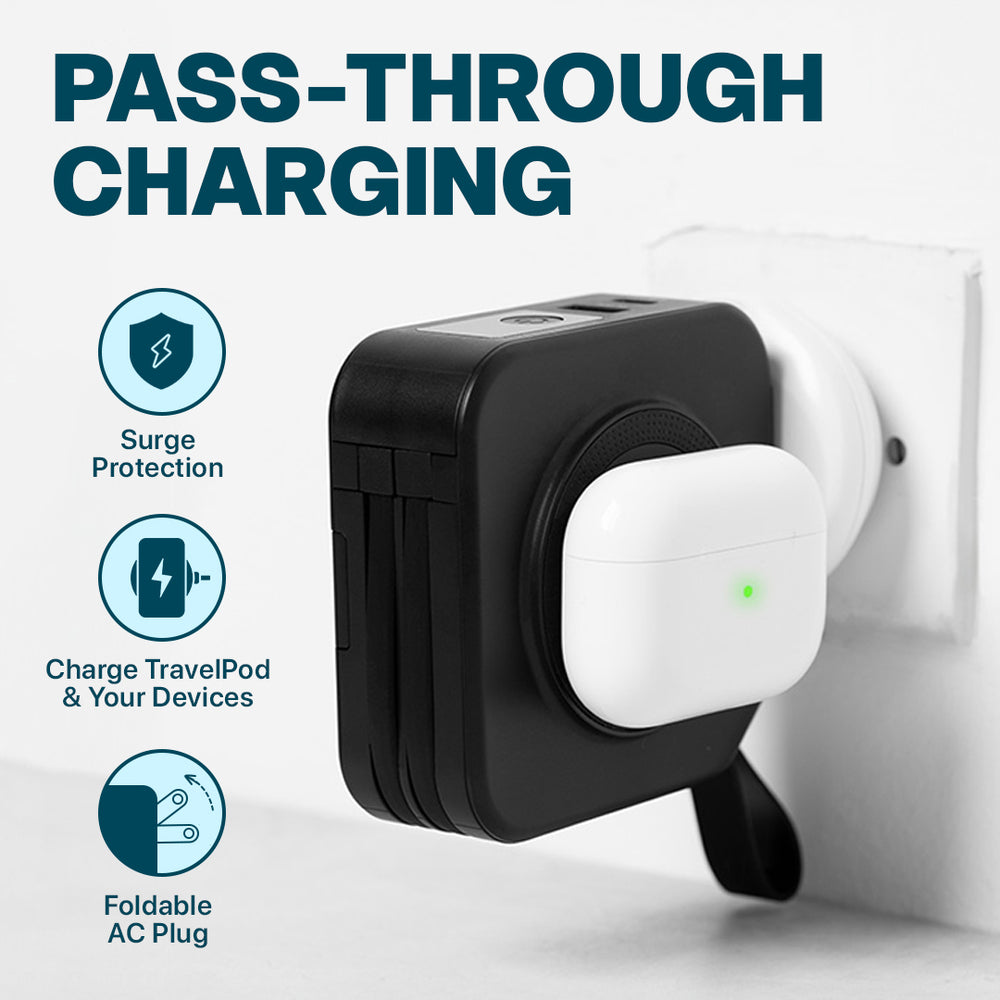 Dashed TravelPod®| 5-in-1 Universal Powerpack Travel Charger