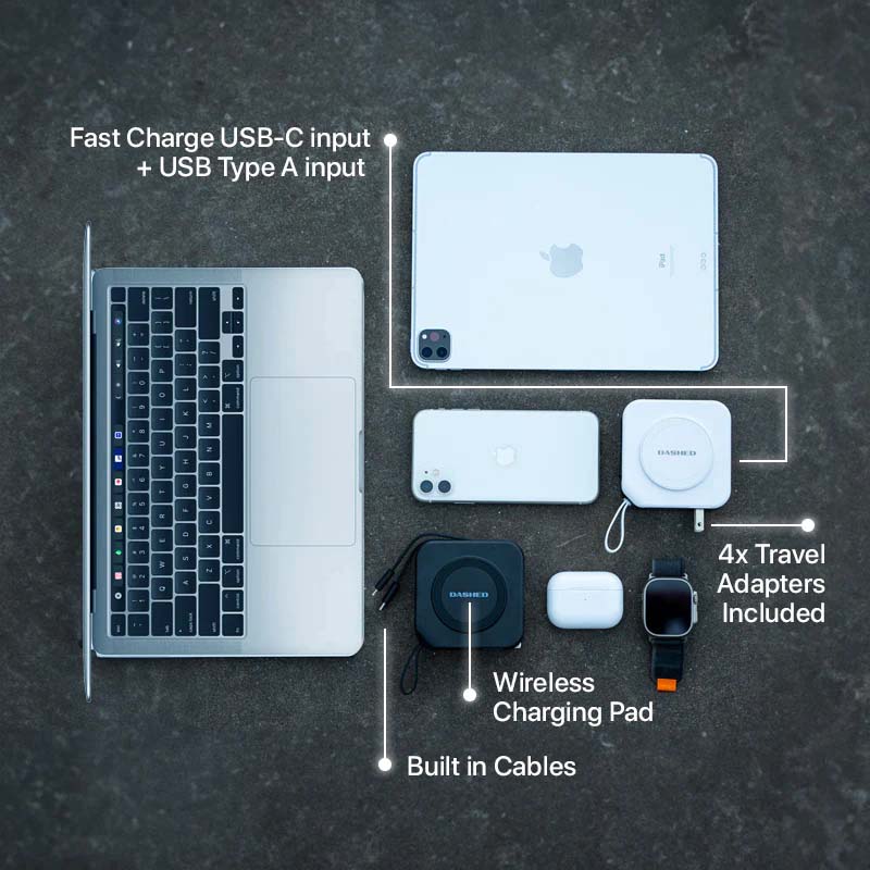 Dashed TravelPod® (5-in-1 Travel Charger) | Universal Power Pack – GoDashed